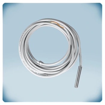 Passive temperature sensor | PT500 | metal probe | 4 m cable