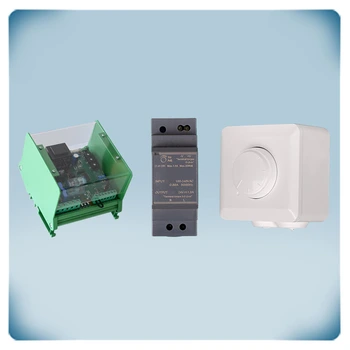 AC motor 10 A | Remote variable speed control | DIN rail